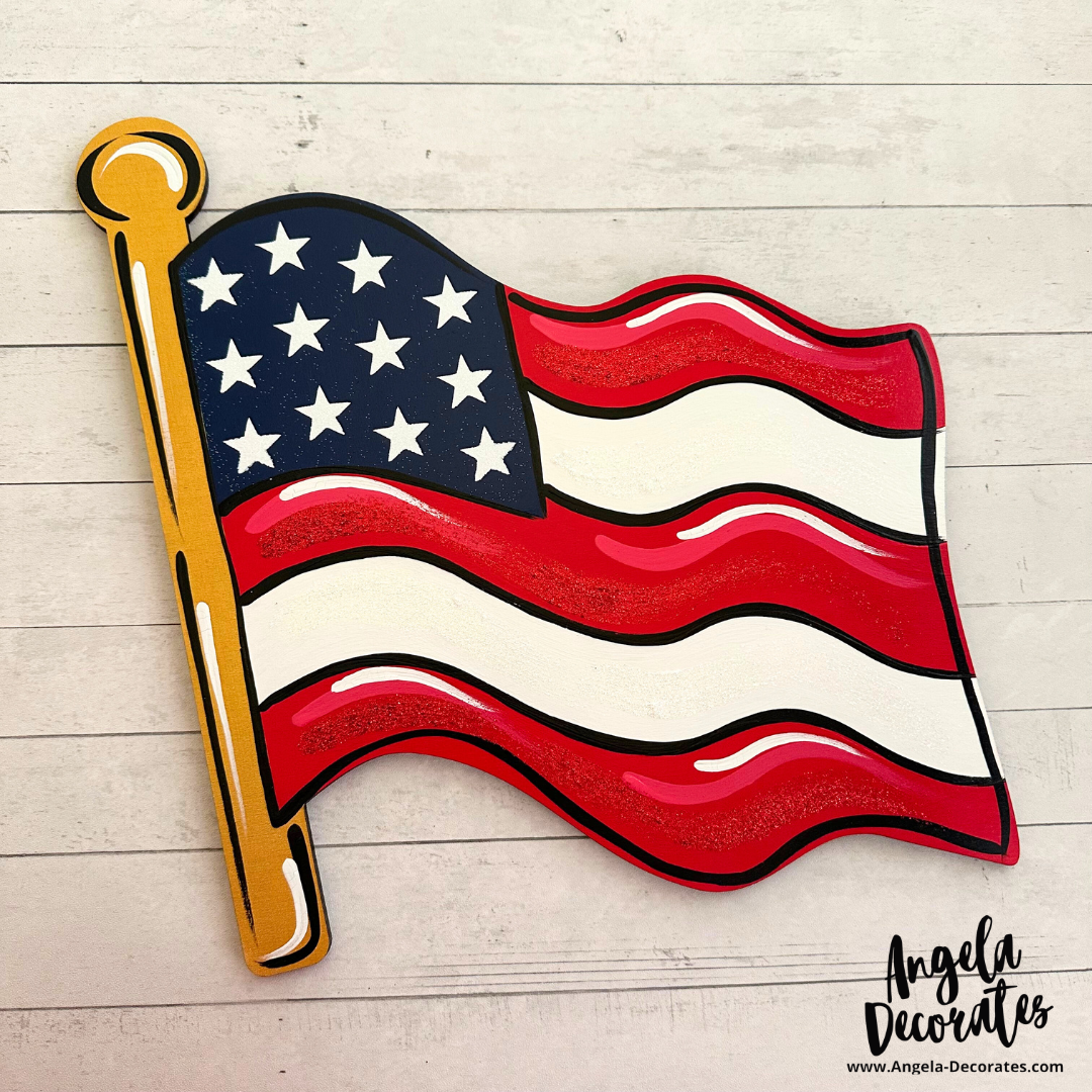American Flag LARGE Attachment – Angela Decorates