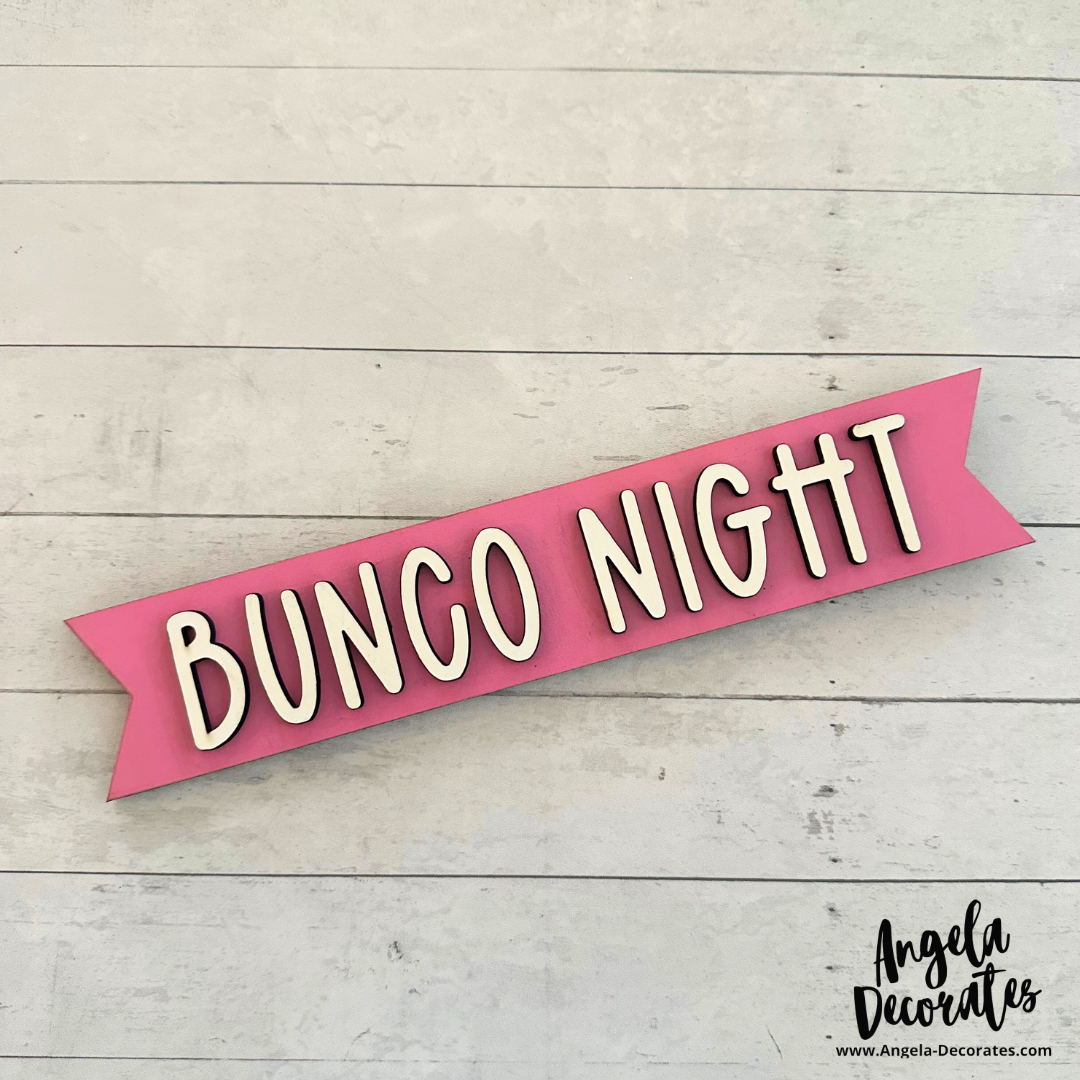 MINI Bunco Night Banner – Angela Decorates