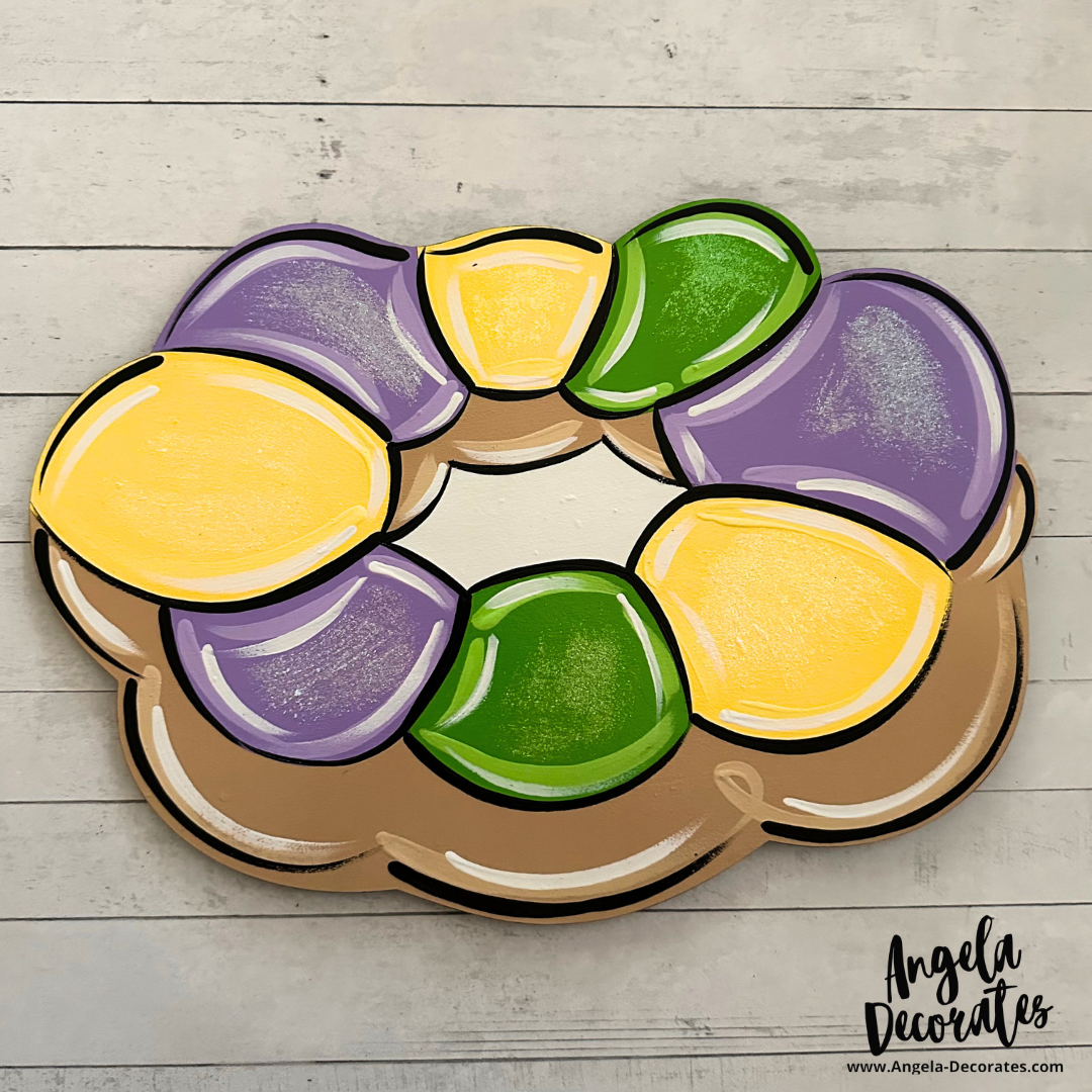 Large King Cake Attachment (For Door Hangers) – Angela Decorates