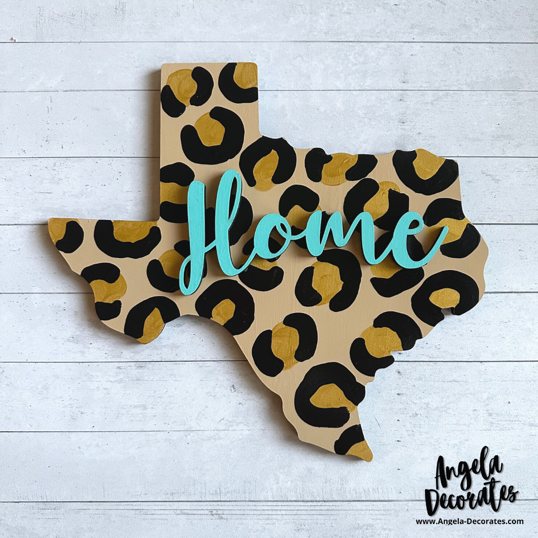 Leopard Texas LARGE Attachment (Multiple Colors) – Angela Decorates