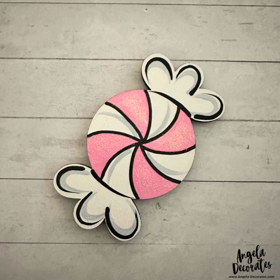 Tiny Pink/White Peppermint Attachment – Angela Decorates